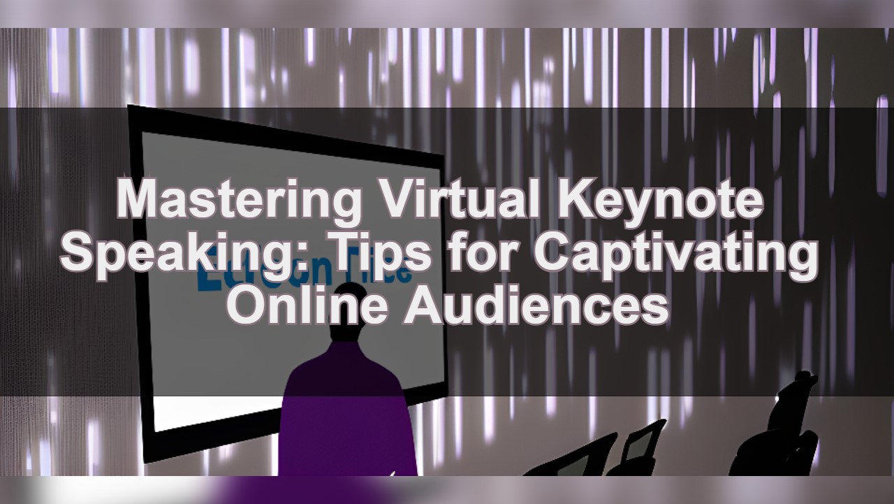 Mastering Virtual Keynote Speaking: Tips for Captivating Online Audiences